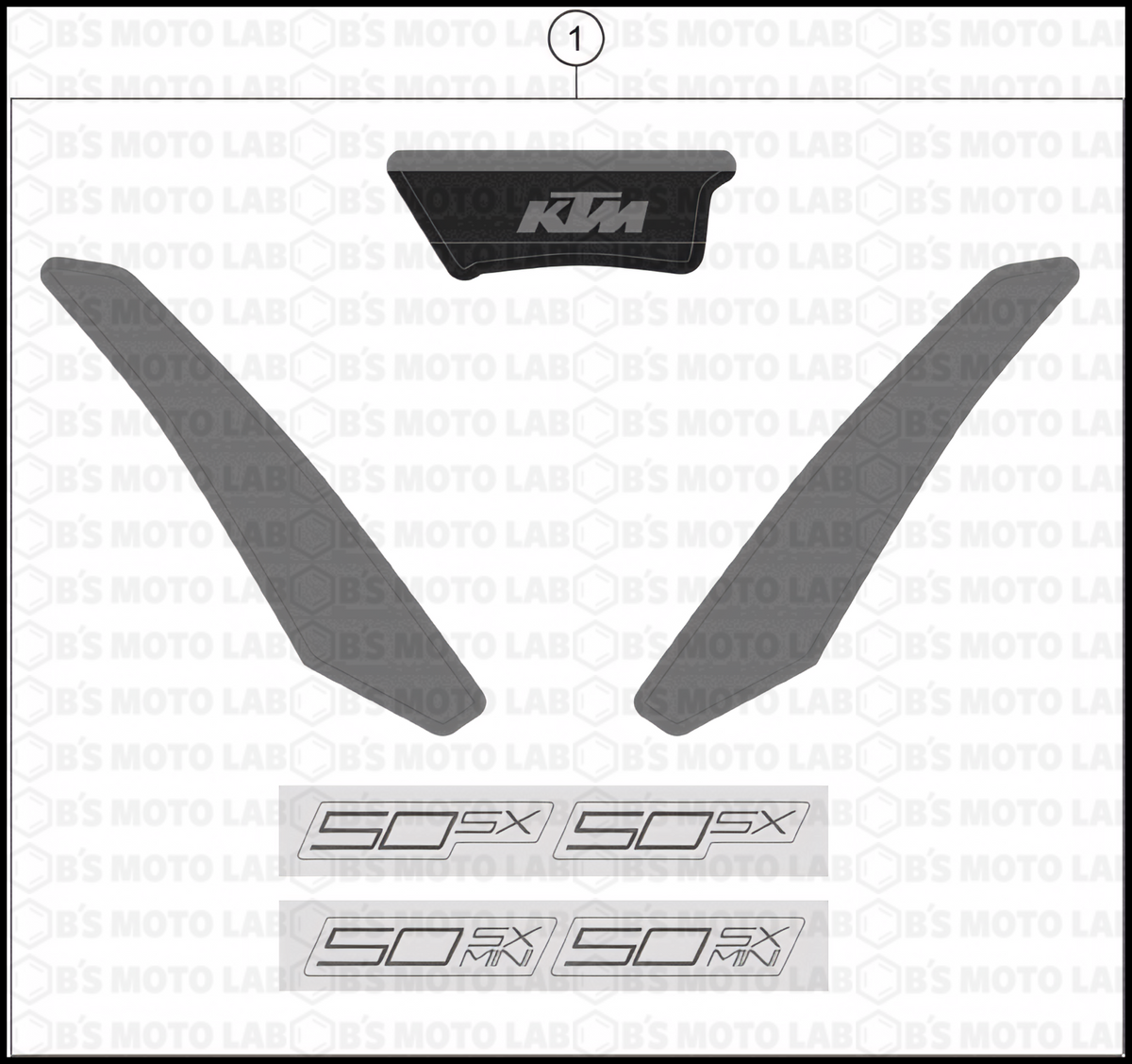 Decal, 50 SX 2023 – B's Moto Lab