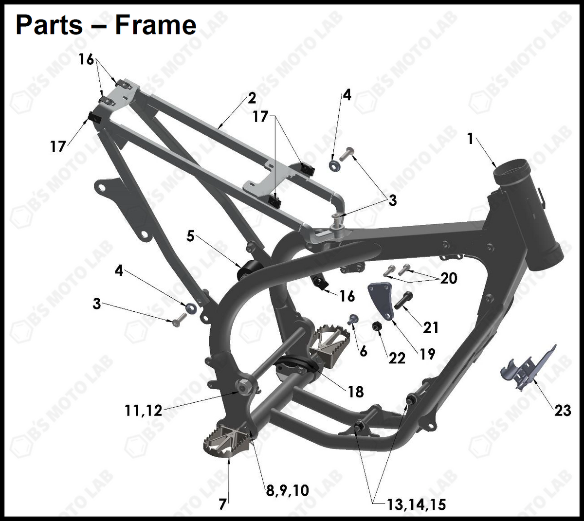 Frame, 2023 Cobra CX-65 – B's Moto Lab