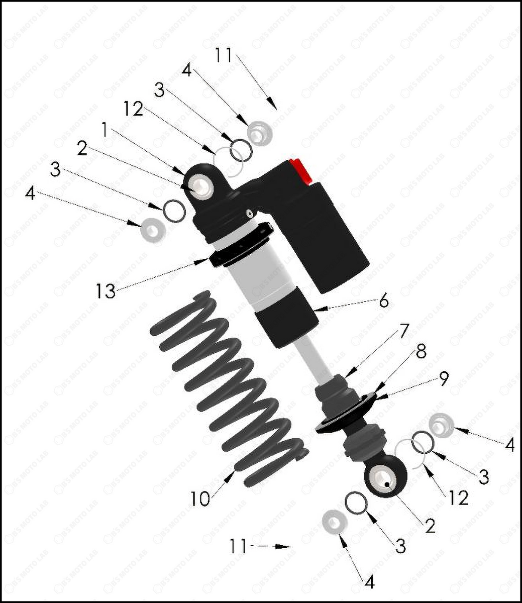 2024 Cobra CX-50-FWE-ANN SHOCK ABSORBER – KING SHOCK – BEARING ...